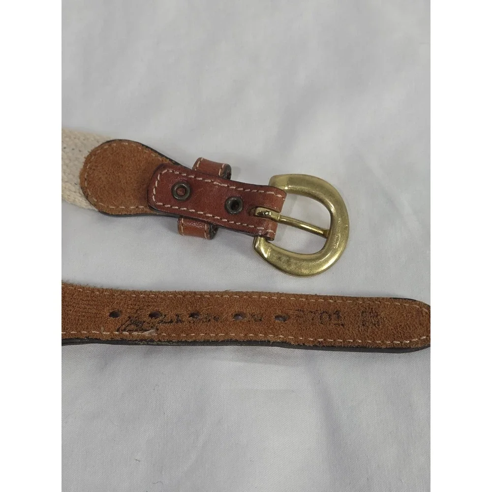 Unbranded | Accessories | Turtle Canvas Webbed Ribbon Belt Boy 26 Cream ...